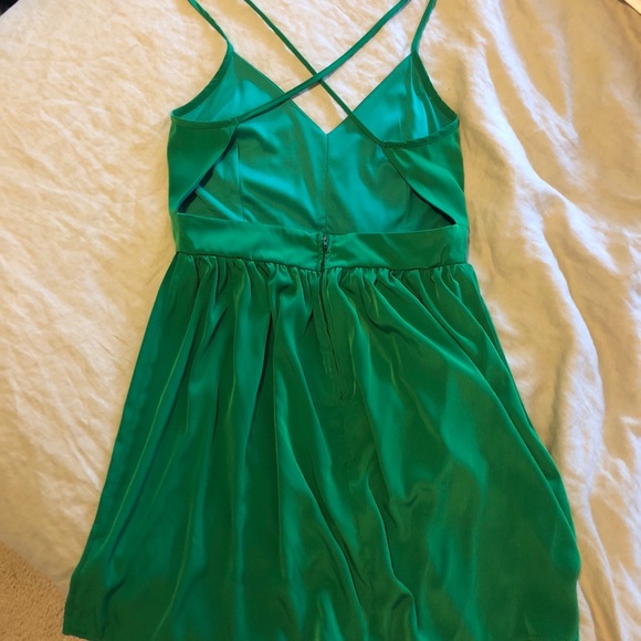 Hope's | Dresses | Open Back Green Dress | Poshmark